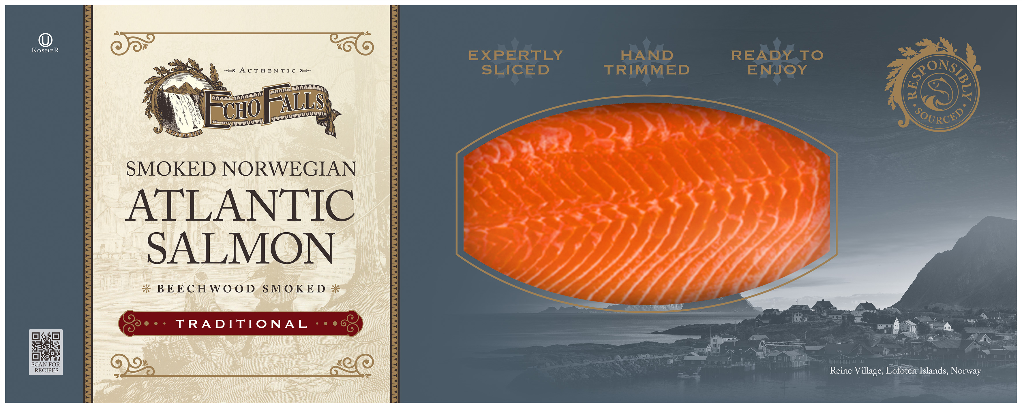 Echo Falls Beechwood Smoked Norwegian Atlantic Salmon | Echo Falls Seafoods